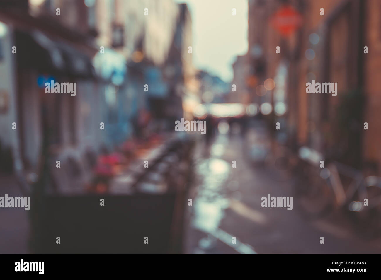 blurred background of Crowded street in Cambridge, UK Stock Photo - Alamy