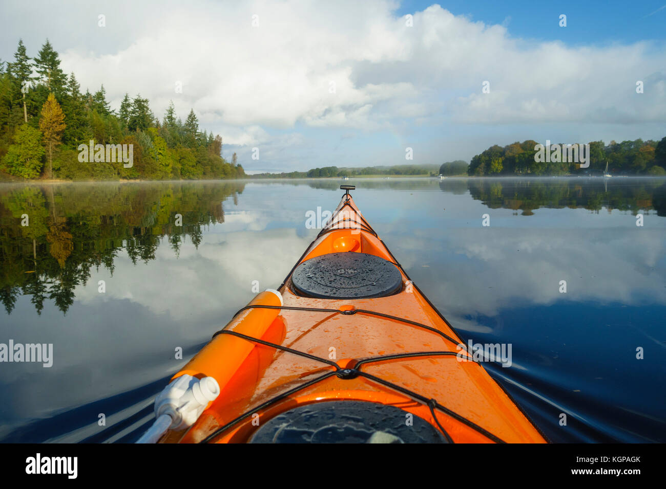 Kayaking on Loch Ken, Dumfries & Galloway, Scotland Stock Photo - Alamy