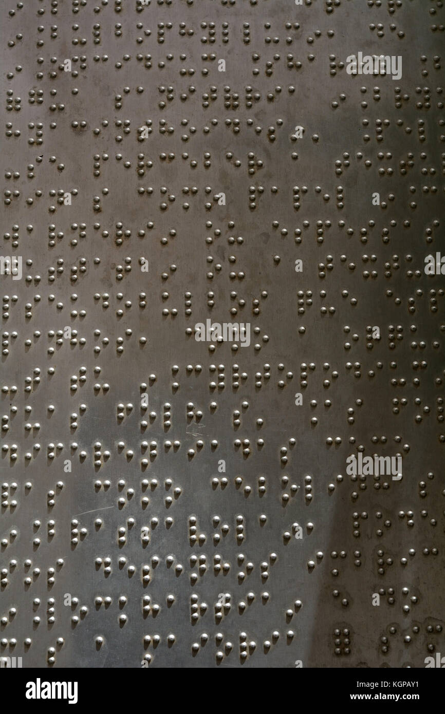 Braille sign hi-res stock photography and images - Alamy