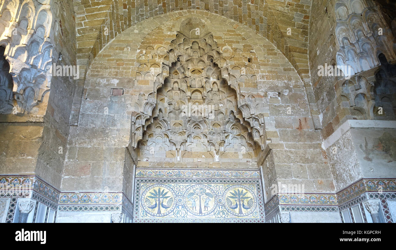 Zisa Castle Palermo Italy Europe Stock Photo - Alamy