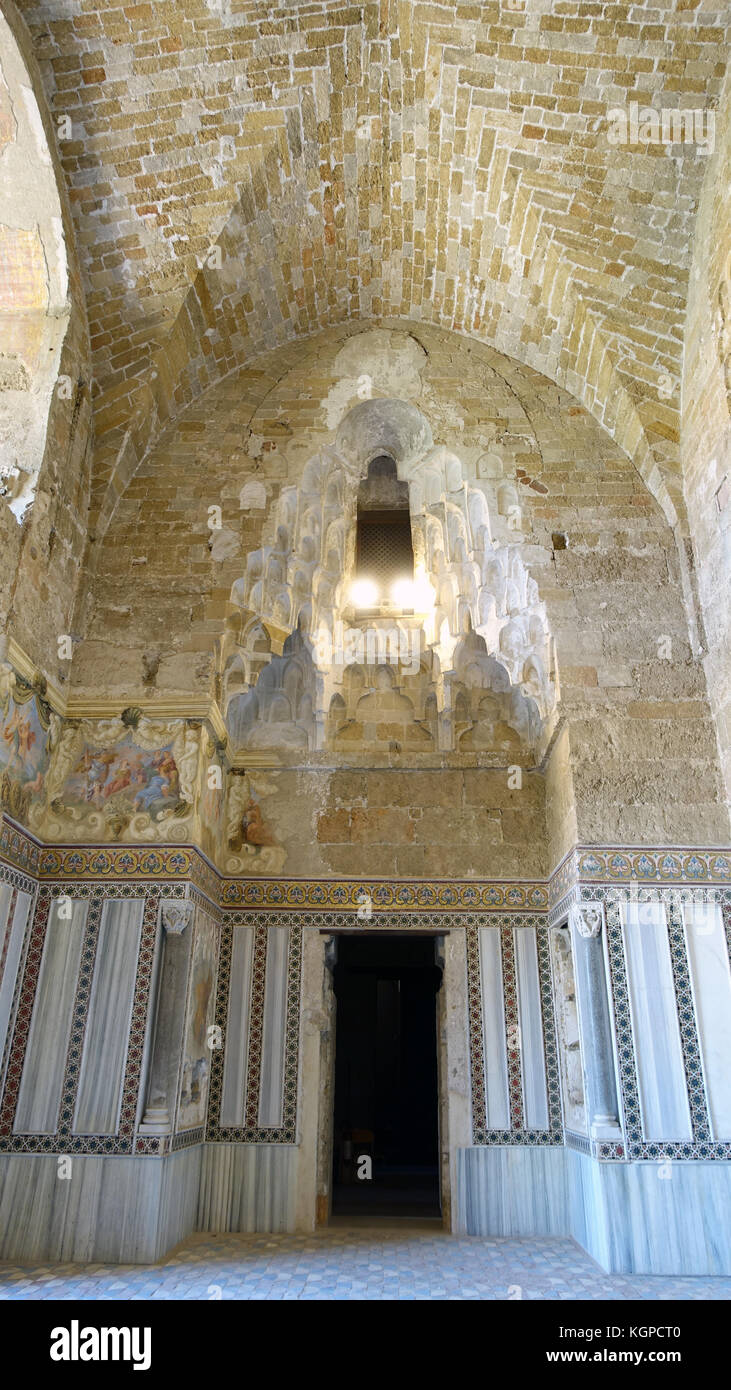 Zisa Castle Palermo Italy Europe Stock Photo - Alamy