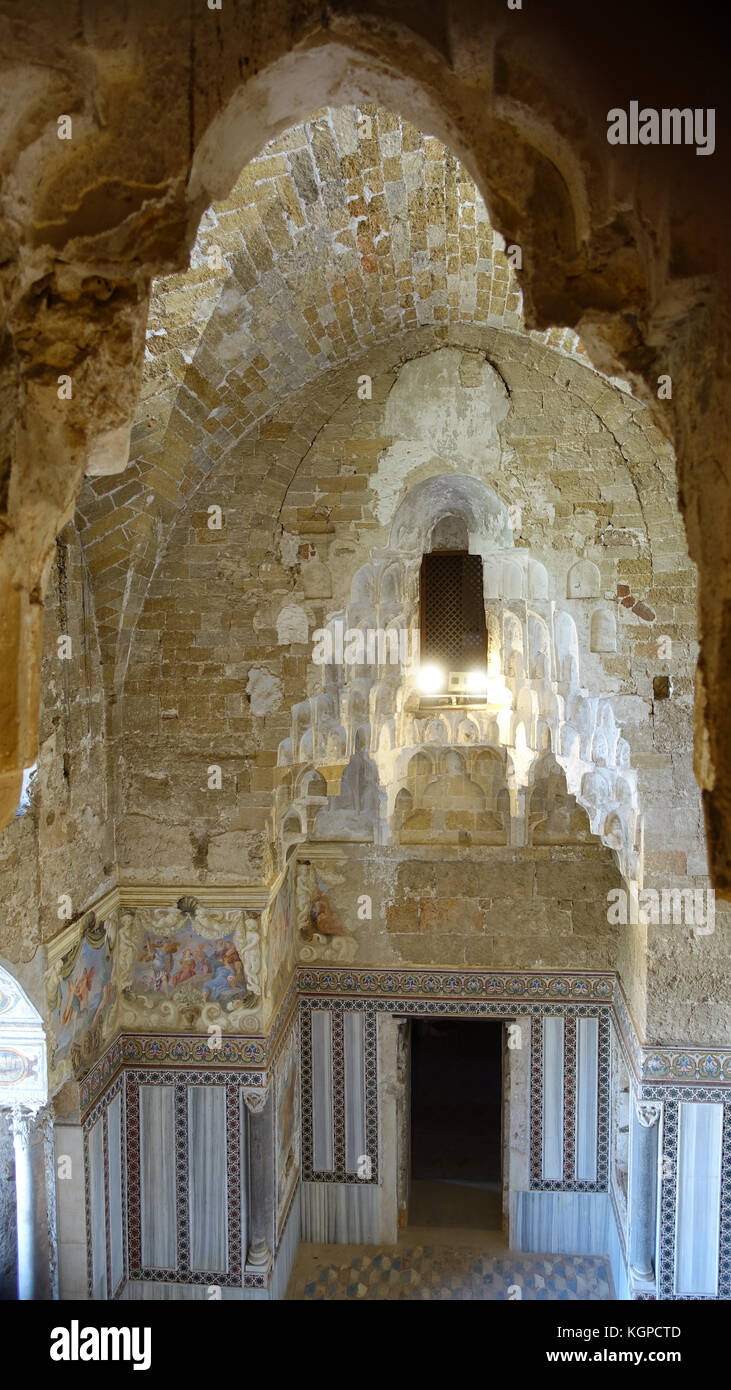 Zisa Castle Palermo Italy Europe Stock Photo - Alamy
