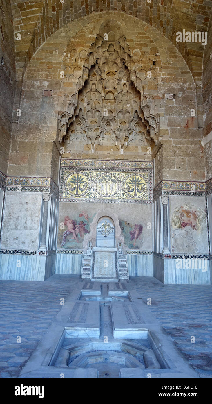 Zisa Castle Palermo Italy Europe Stock Photo - Alamy
