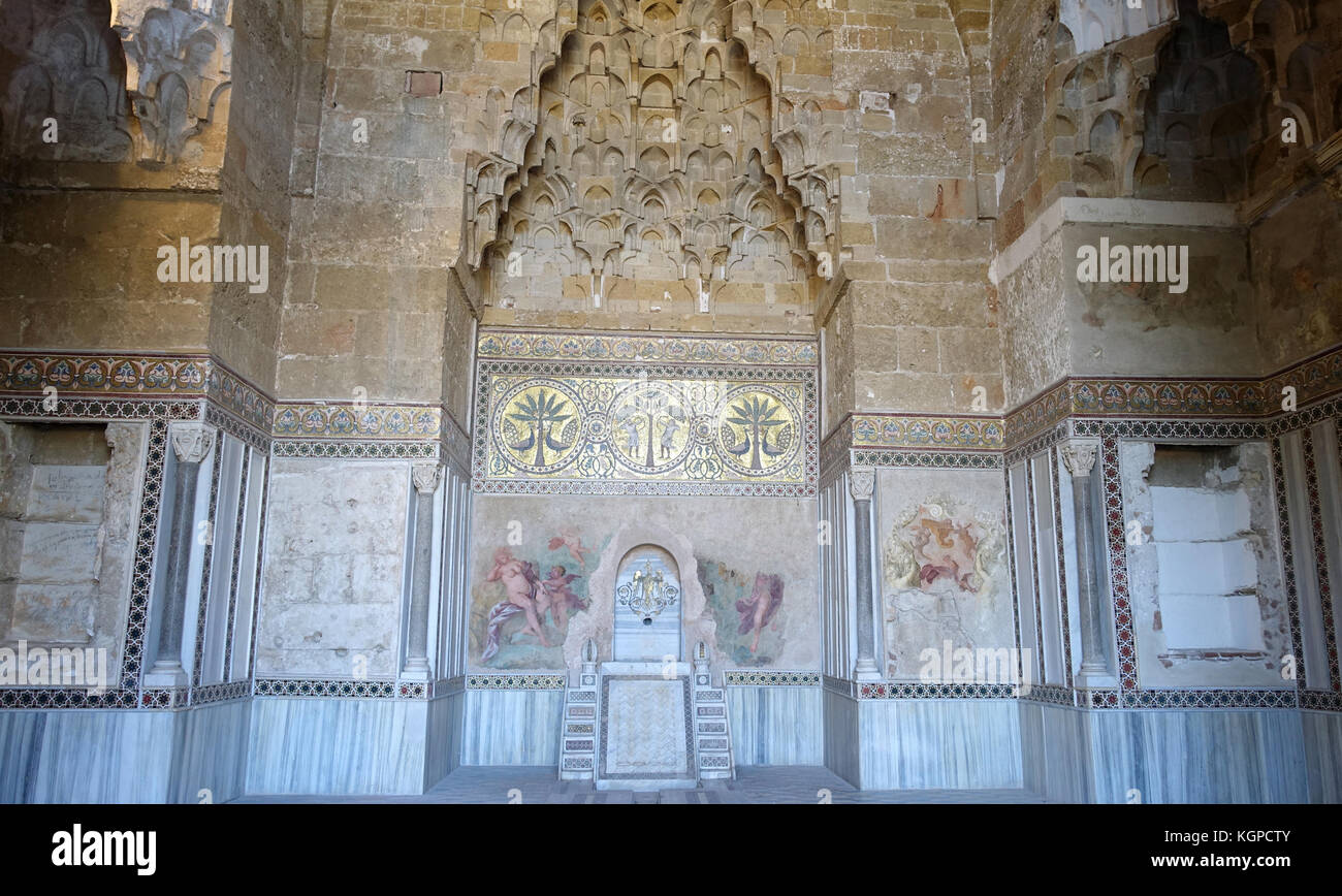 Zisa Castle Palermo Italy Europe Stock Photo - Alamy