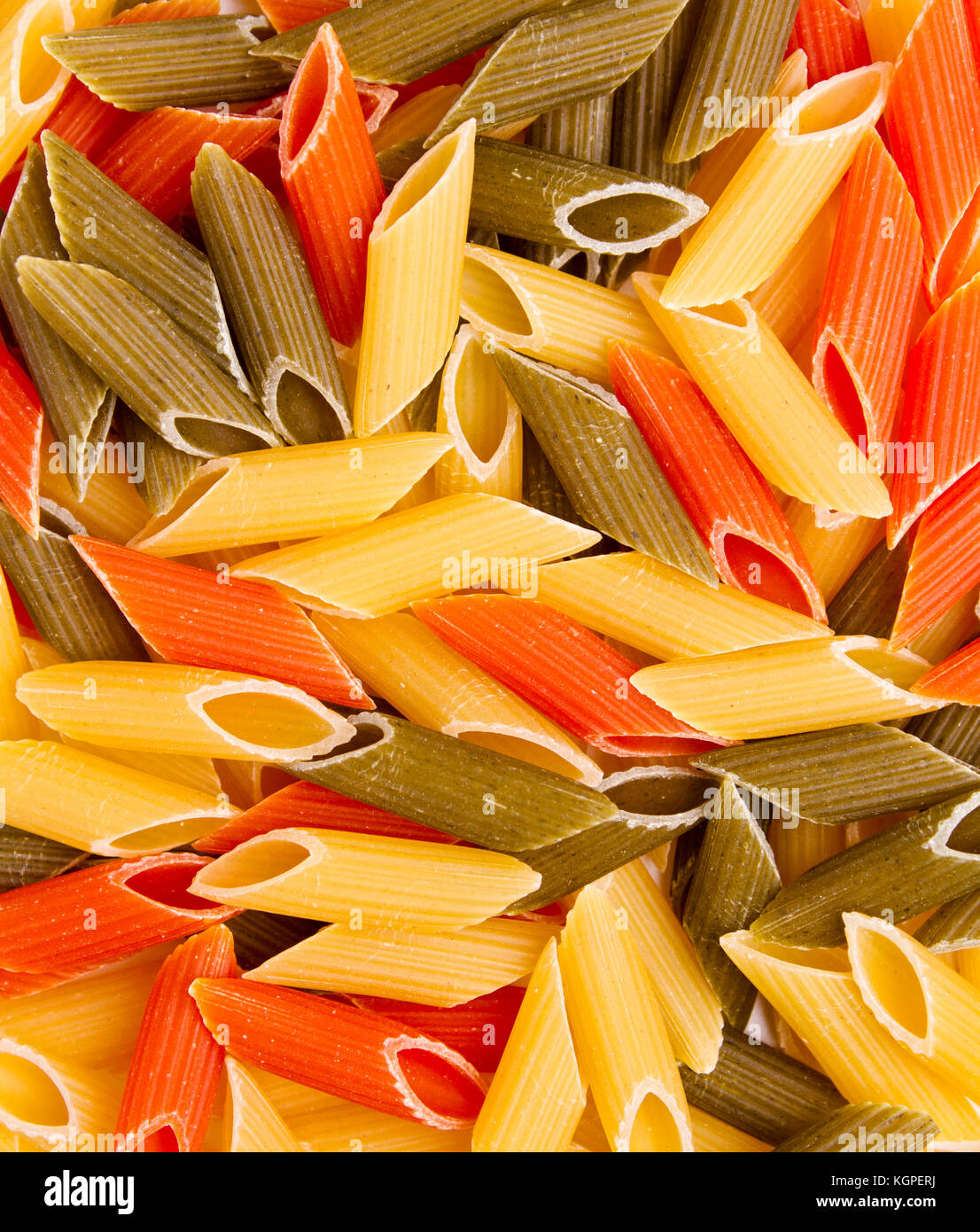 Colored raw pasta Stock Photo - Alamy