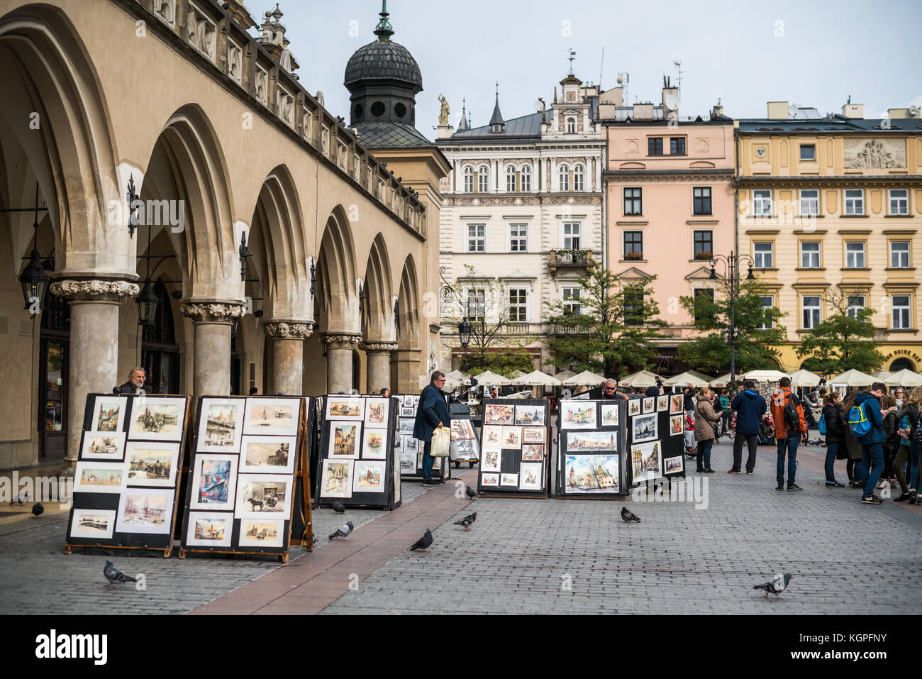 Main market Square, Krakow, Poland, Europe Stock Photo - Alamy