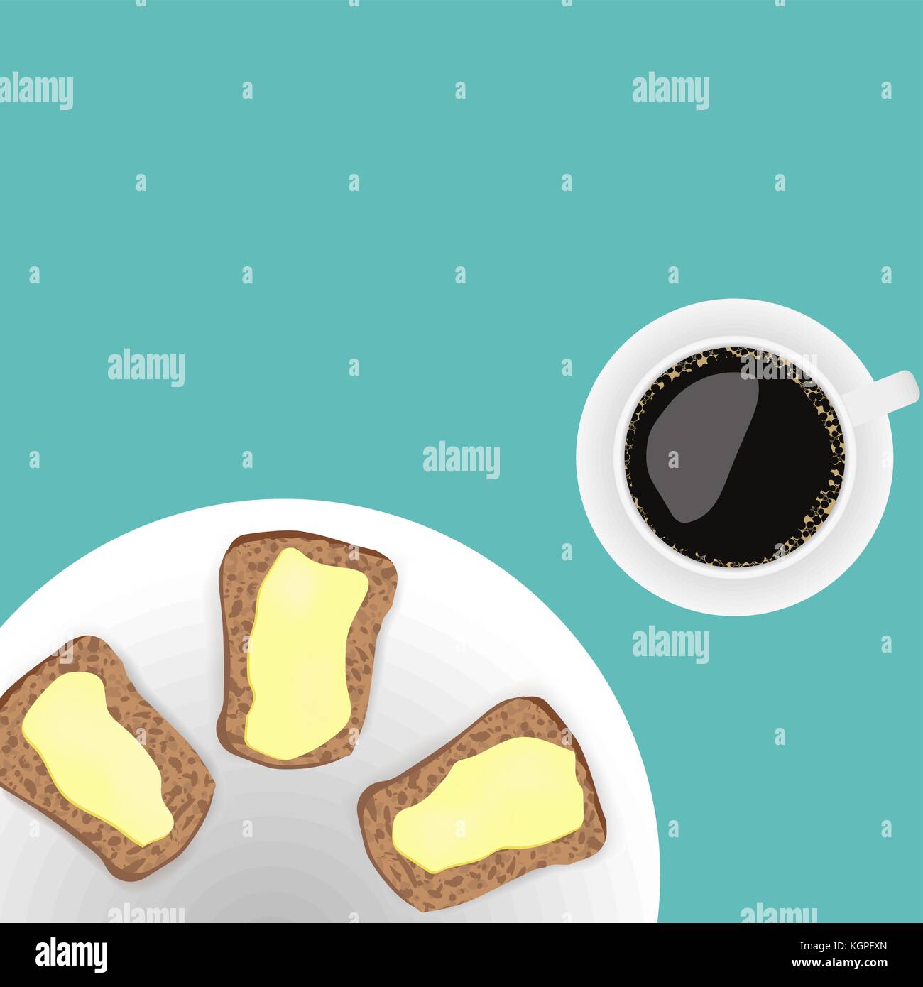 Sandwich and cup of tea Stock Vector Images - Alamy