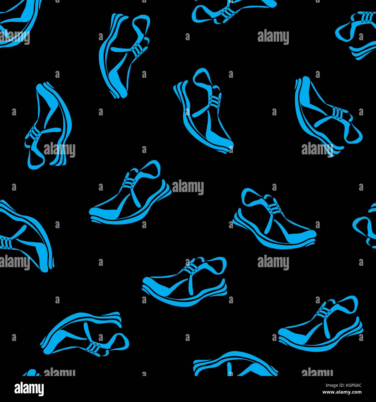 Blue running shoes seamless pattern Stock Vector Image & Art - Alamy