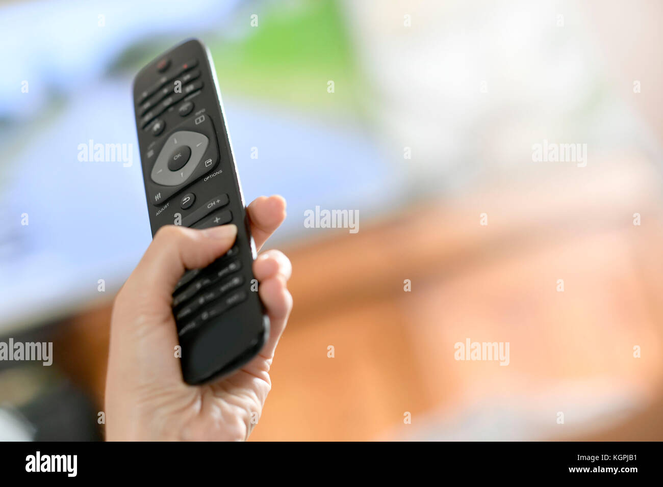 Closeup of tv remote control Stock Photo - Alamy