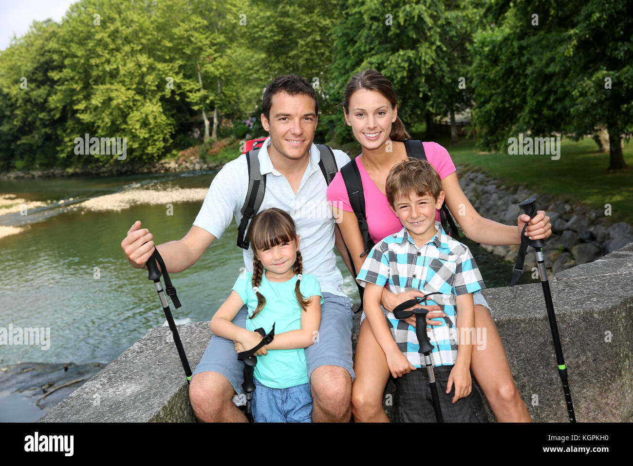 Cheerful woman walking on bridge hi-res stock photography and images ...