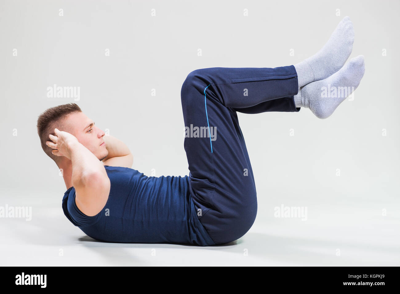 Leg crunches hi-res stock photography and images - Alamy