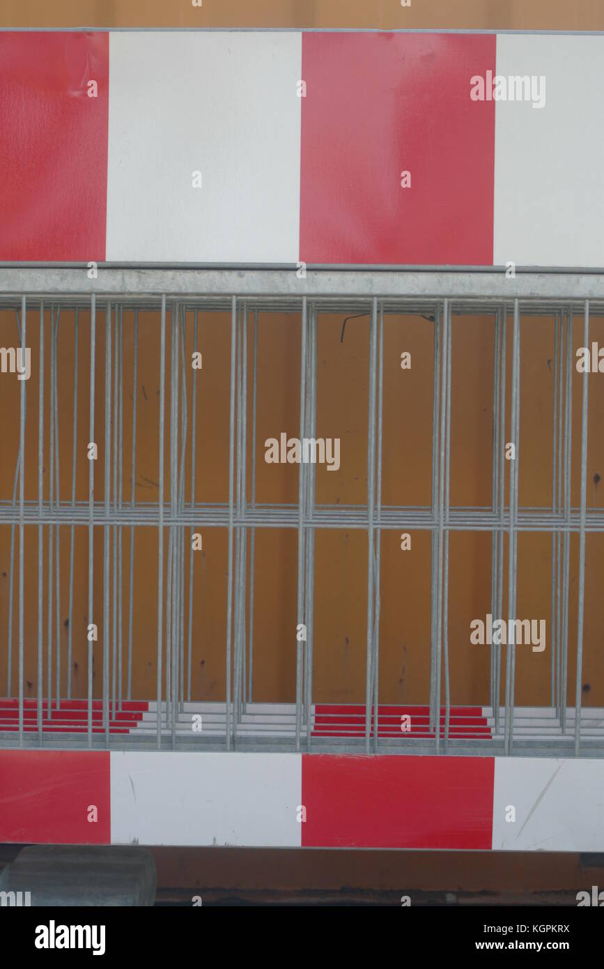 building site barrier Stock Photo - Alamy