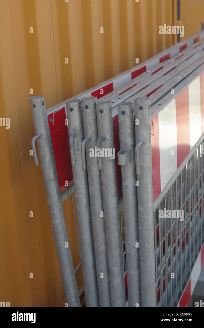 building site barrier Stock Photo - Alamy