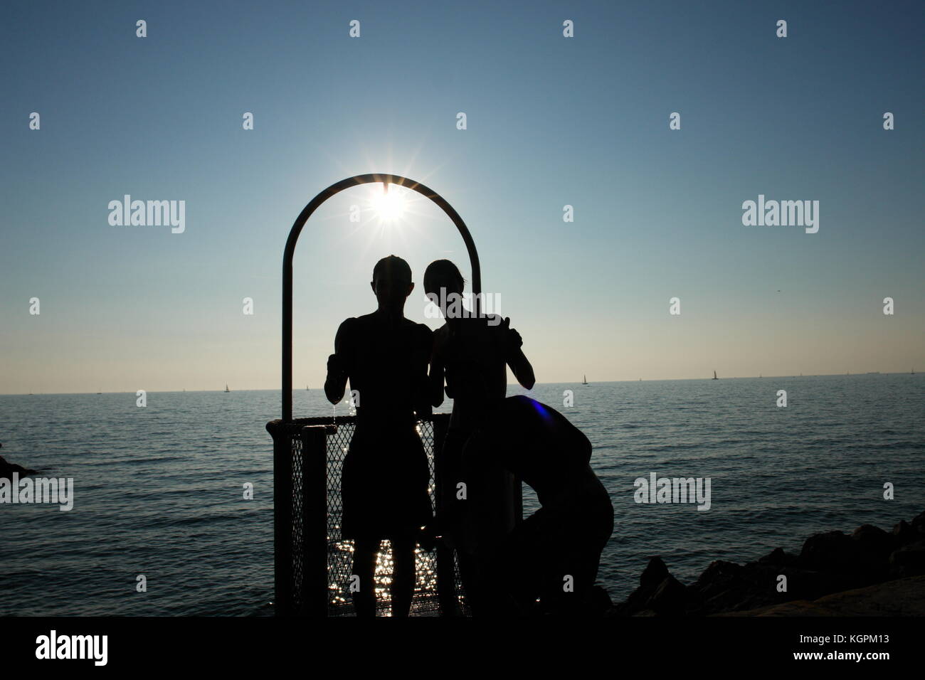 shower ocean beach Stock Photo - Alamy