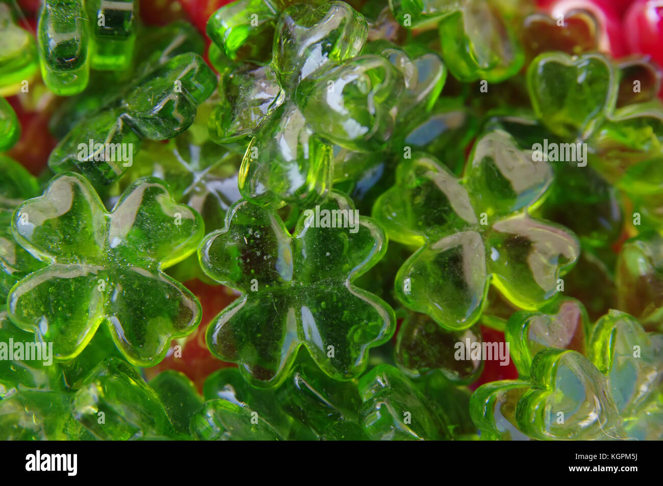 Set shamrock four leaf hi-res stock photography and images - Alamy
