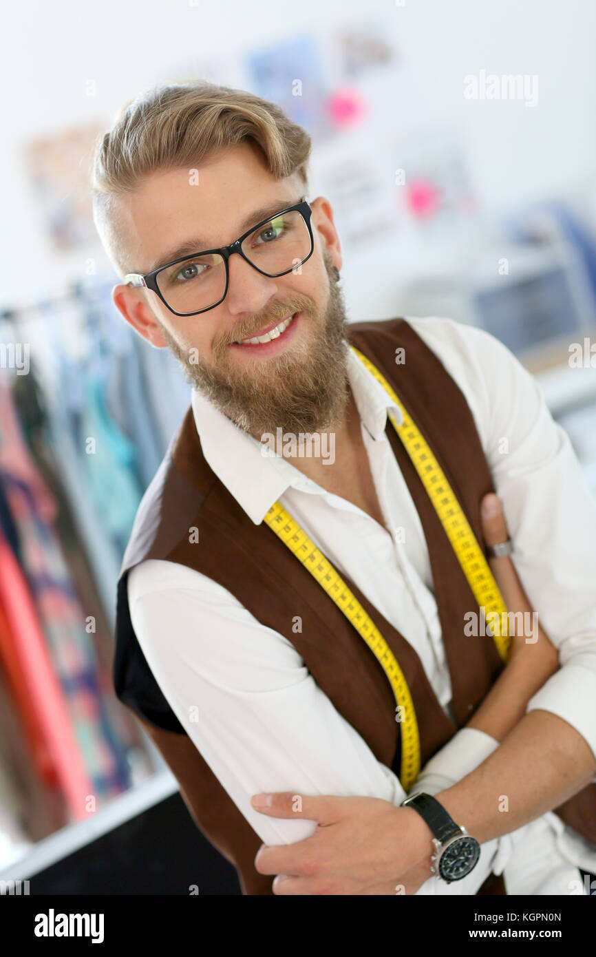 Portrait of young successful designer Stock Photo - Alamy