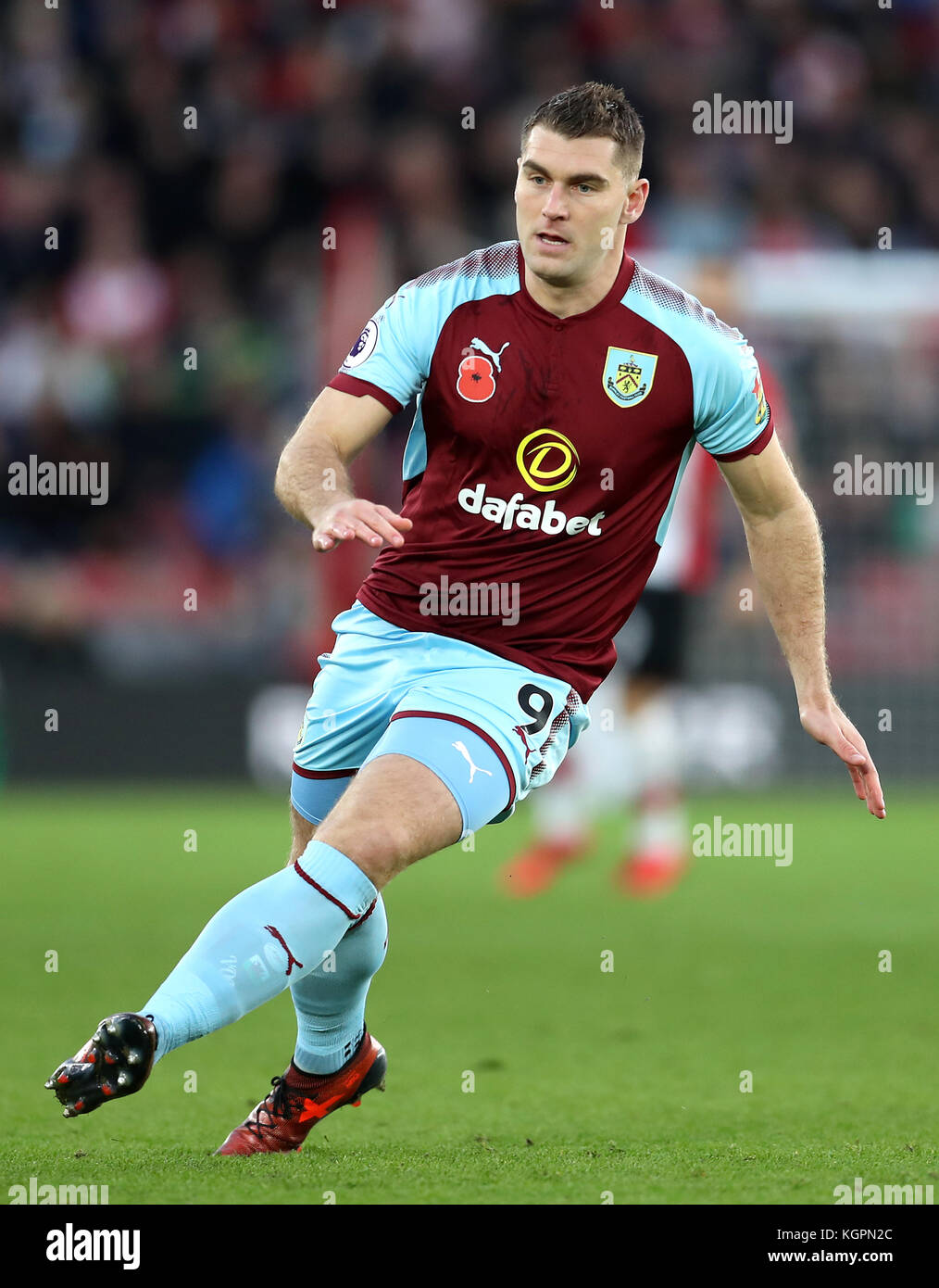 Burnley's Sam Vokes Stock Photo - Alamy