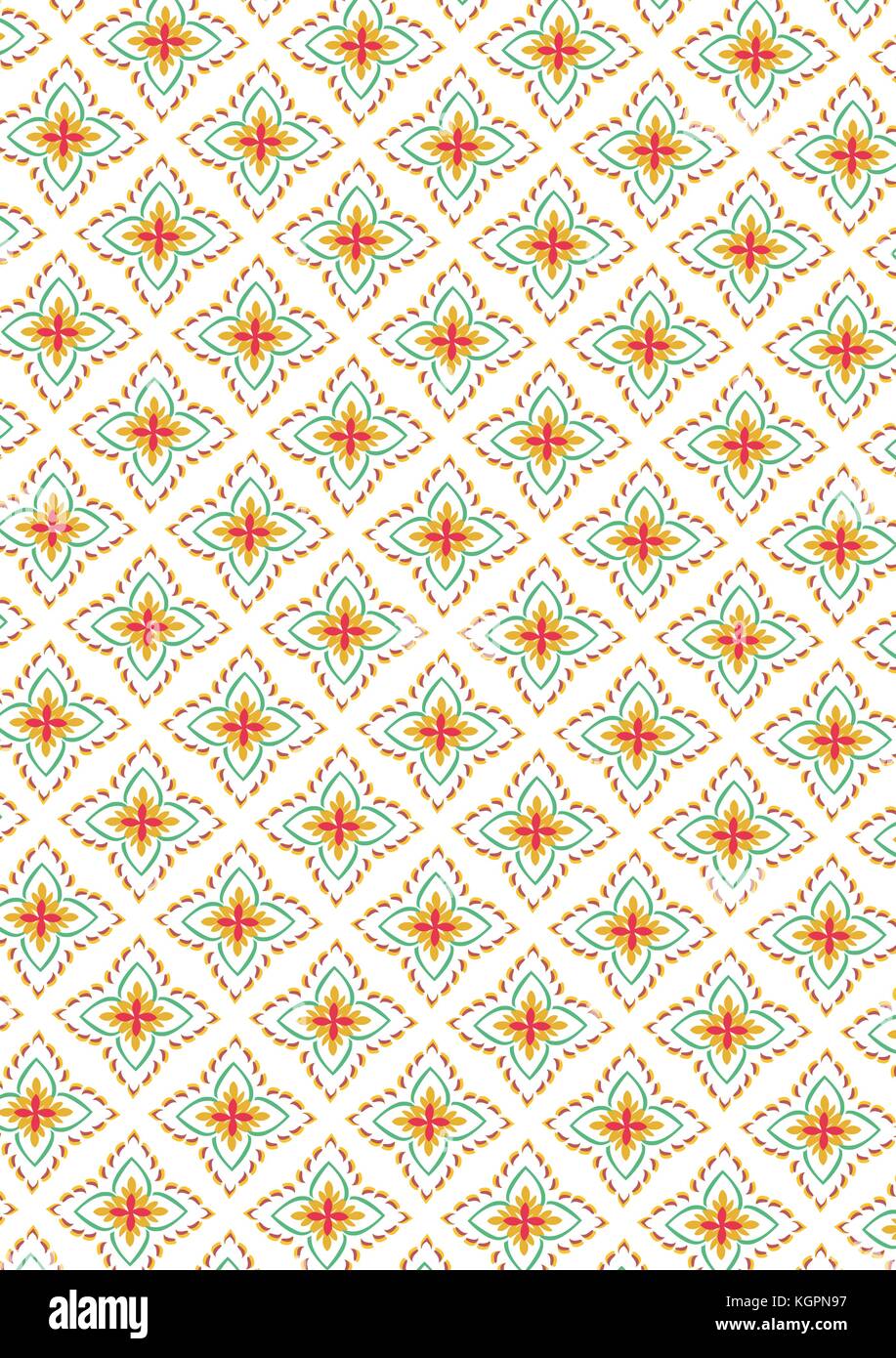 Thai style wallpaper background Stock Vector Image & Art - Alamy