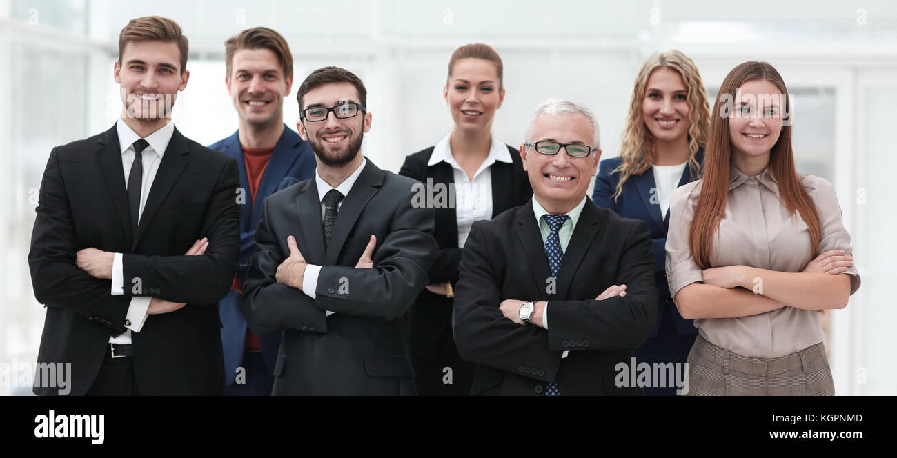 closeup portrait of a leading business team Stock Photo - Alamy