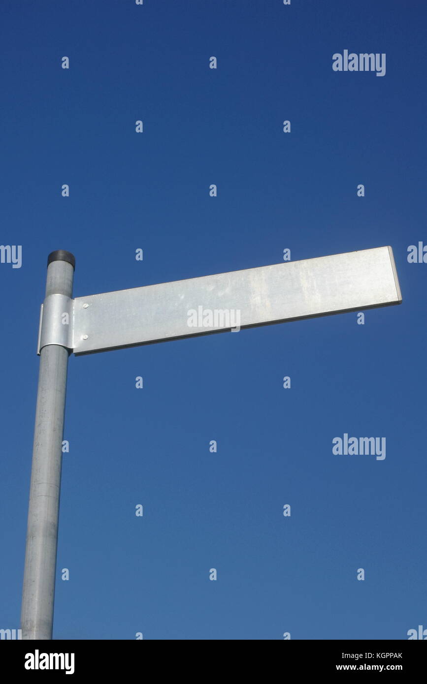 blank metal sign Stock Photo - Alamy