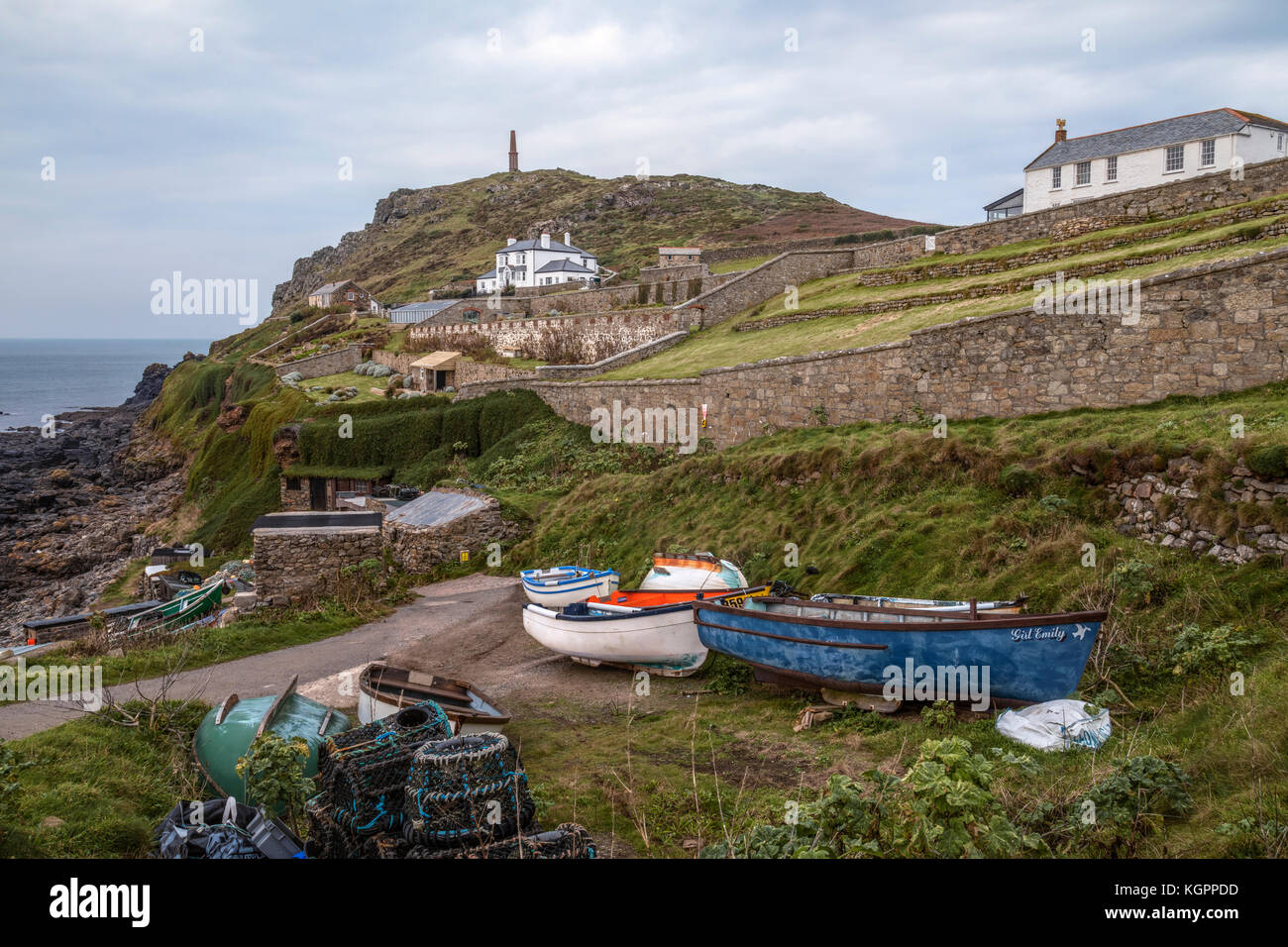 Cape Cornwall, St Just, Cornwall, England, UK Stock Photo - Alamy