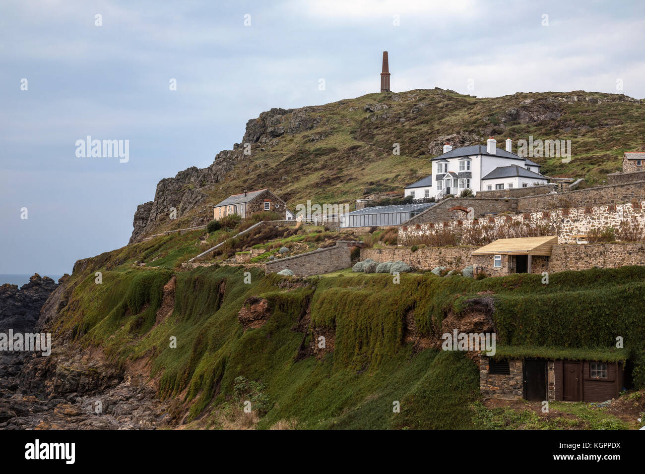 Cape Cornwall, St Just, Cornwall, England, UK Stock Photo - Alamy