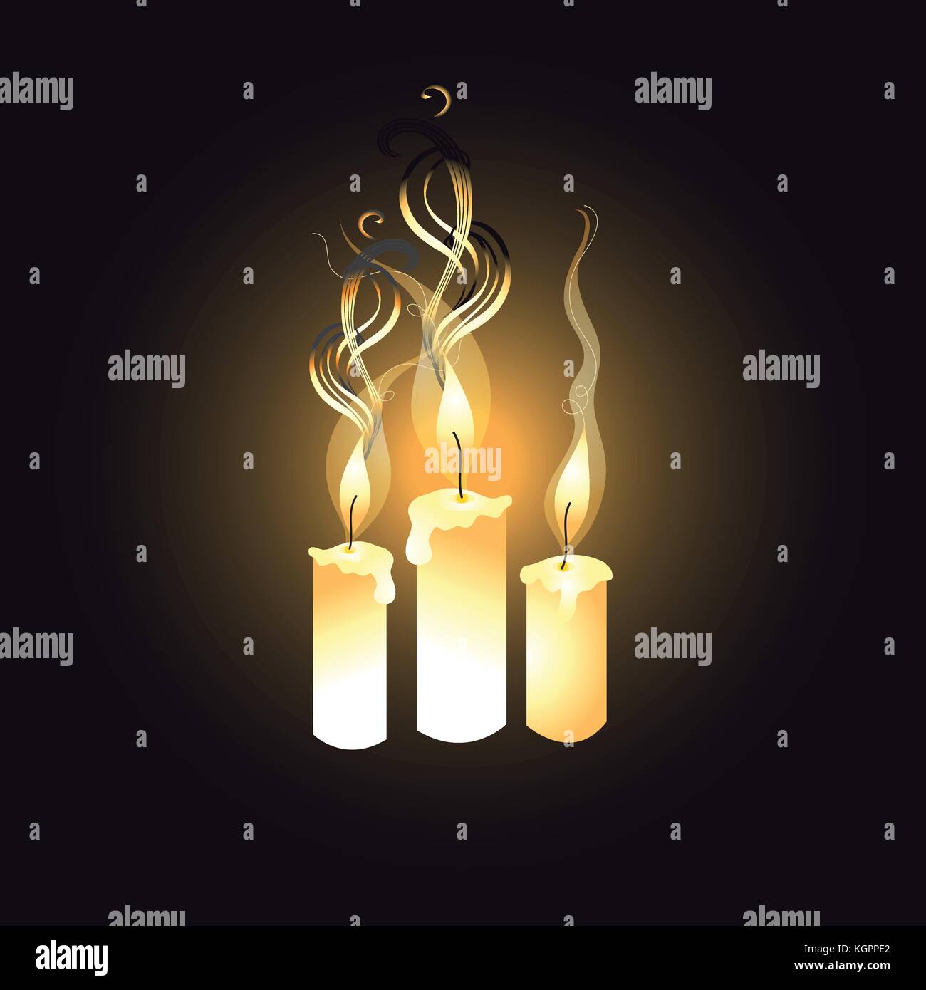 Christmas background decorations candles Stock Vector Images - Alamy