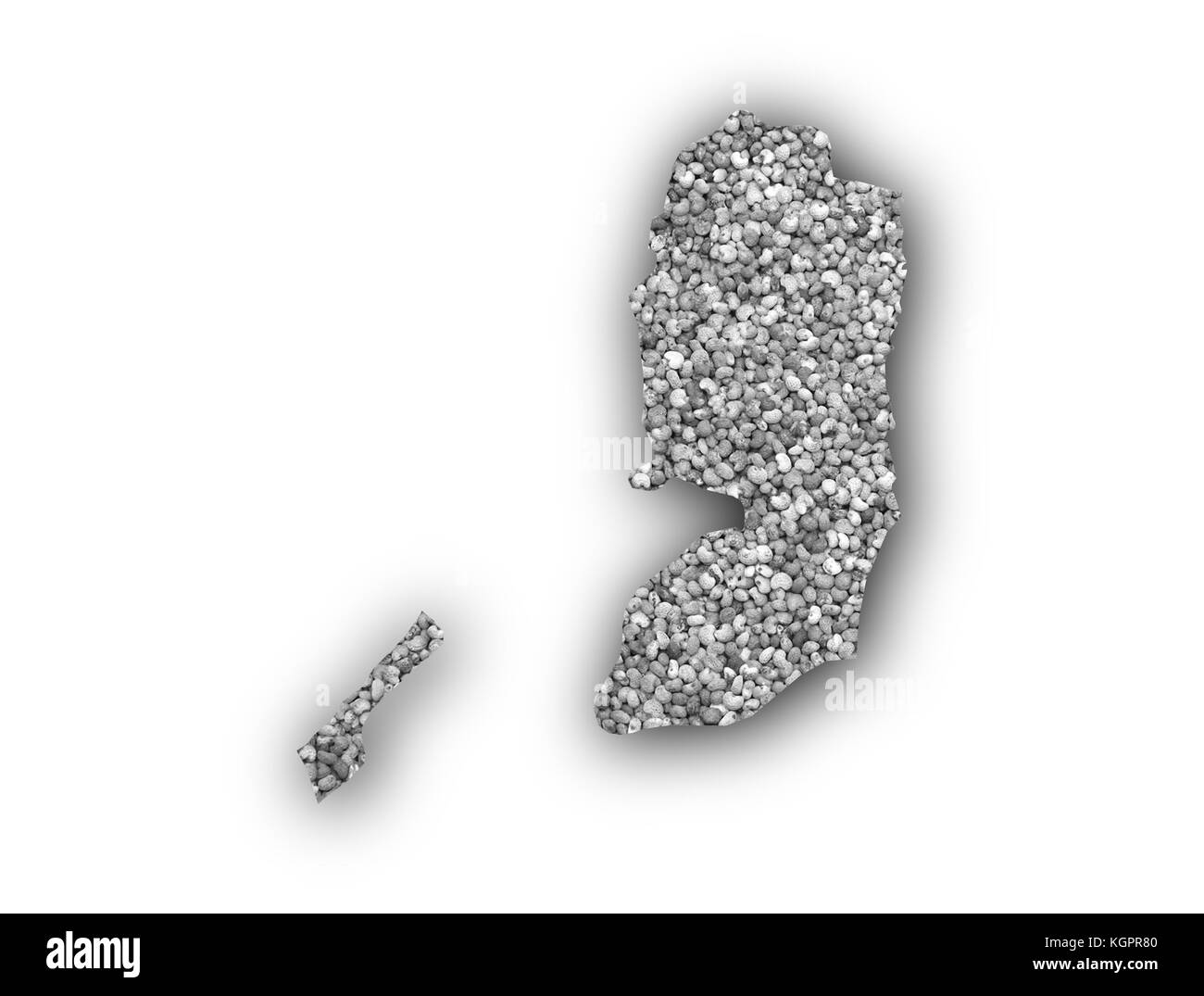Map of Palestine on poppy seeds Stock Photo - Alamy