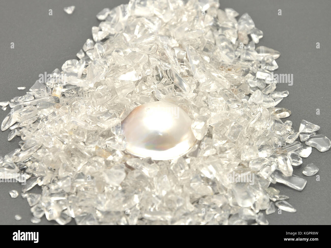 Detailed and colorful image of white pearl Stock Photo - Alamy