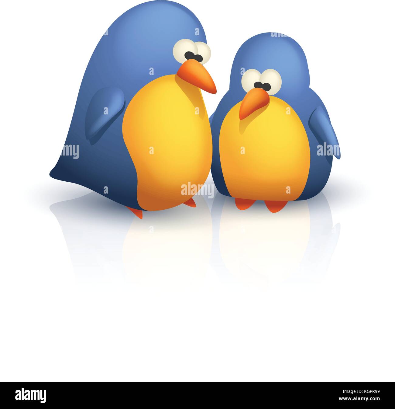 two cute birds Stock Vector Image & Art - Alamy