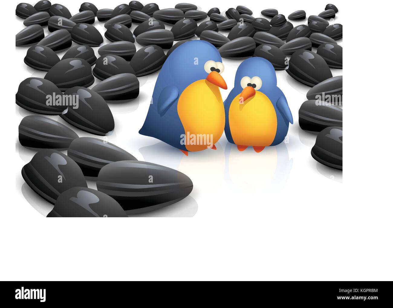 Sunflower seeds birds Stock Vector Images - Alamy