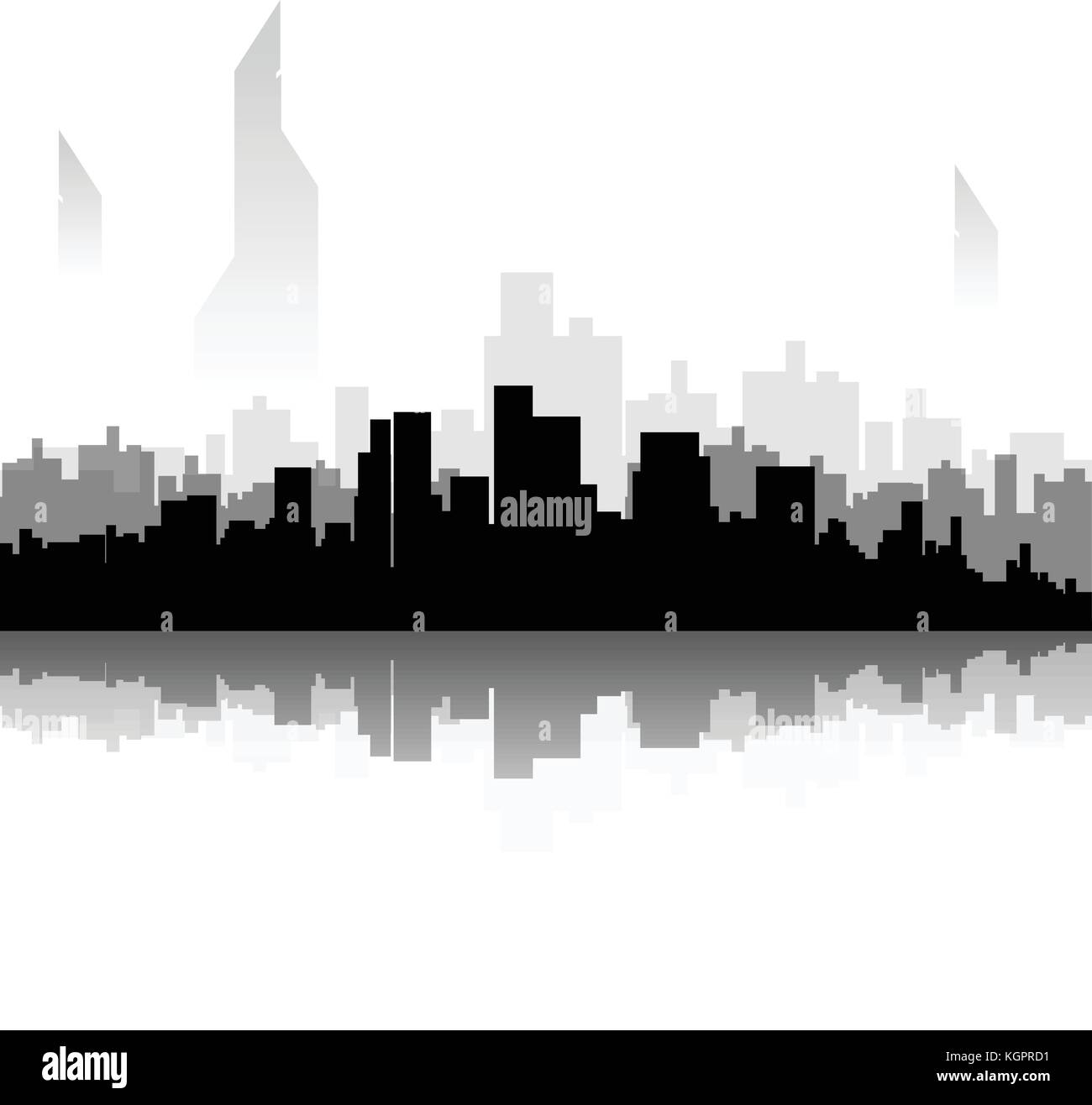 black city silhouette Stock Vector Image & Art - Alamy
