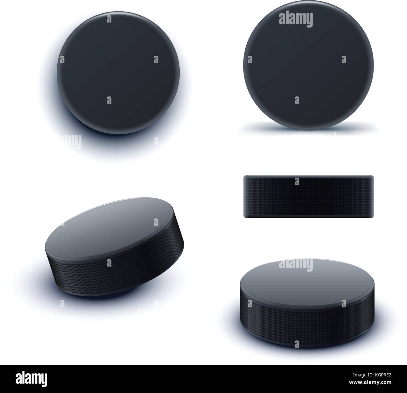 Hockey puck Stock Vector Images - Alamy