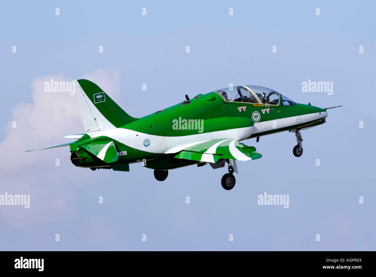 Saudi Air Force British Aerospace Hawk 65A of the Saudi Hawks display ...