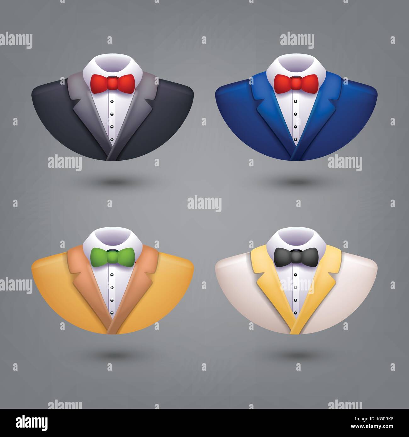 set of tuxedo Stock Vector Image & Art - Alamy