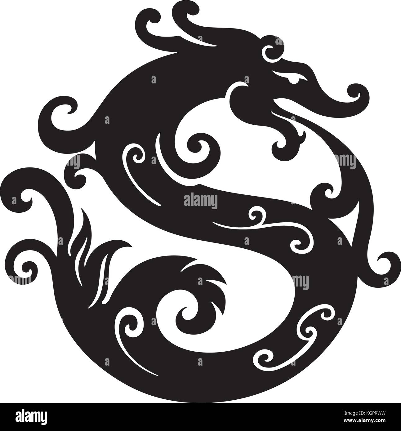 Chinese dragon vector design Stock Vector Image & Art - Alamy