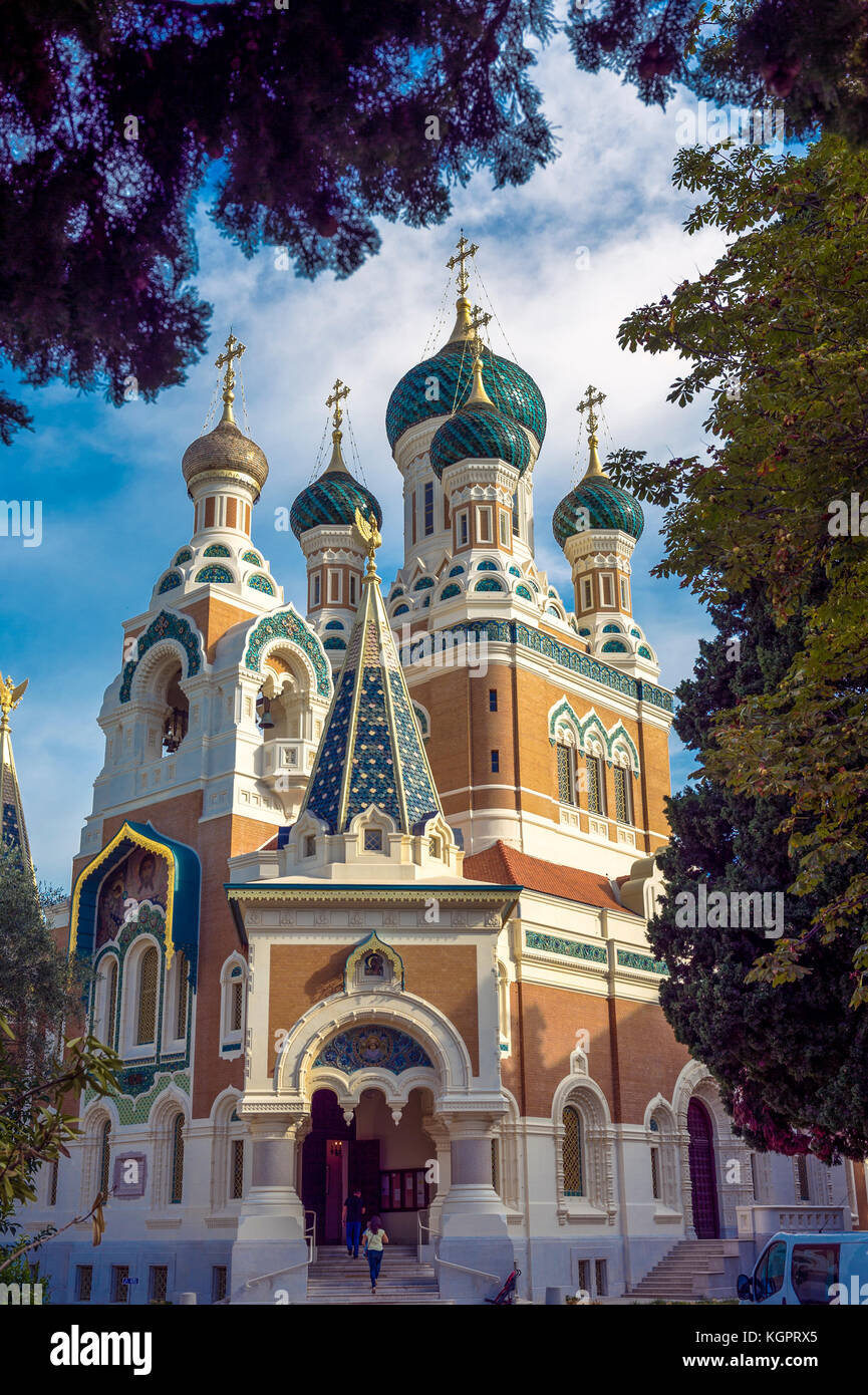 Russian orthodox cathedral nice france hi-res stock photography and ...