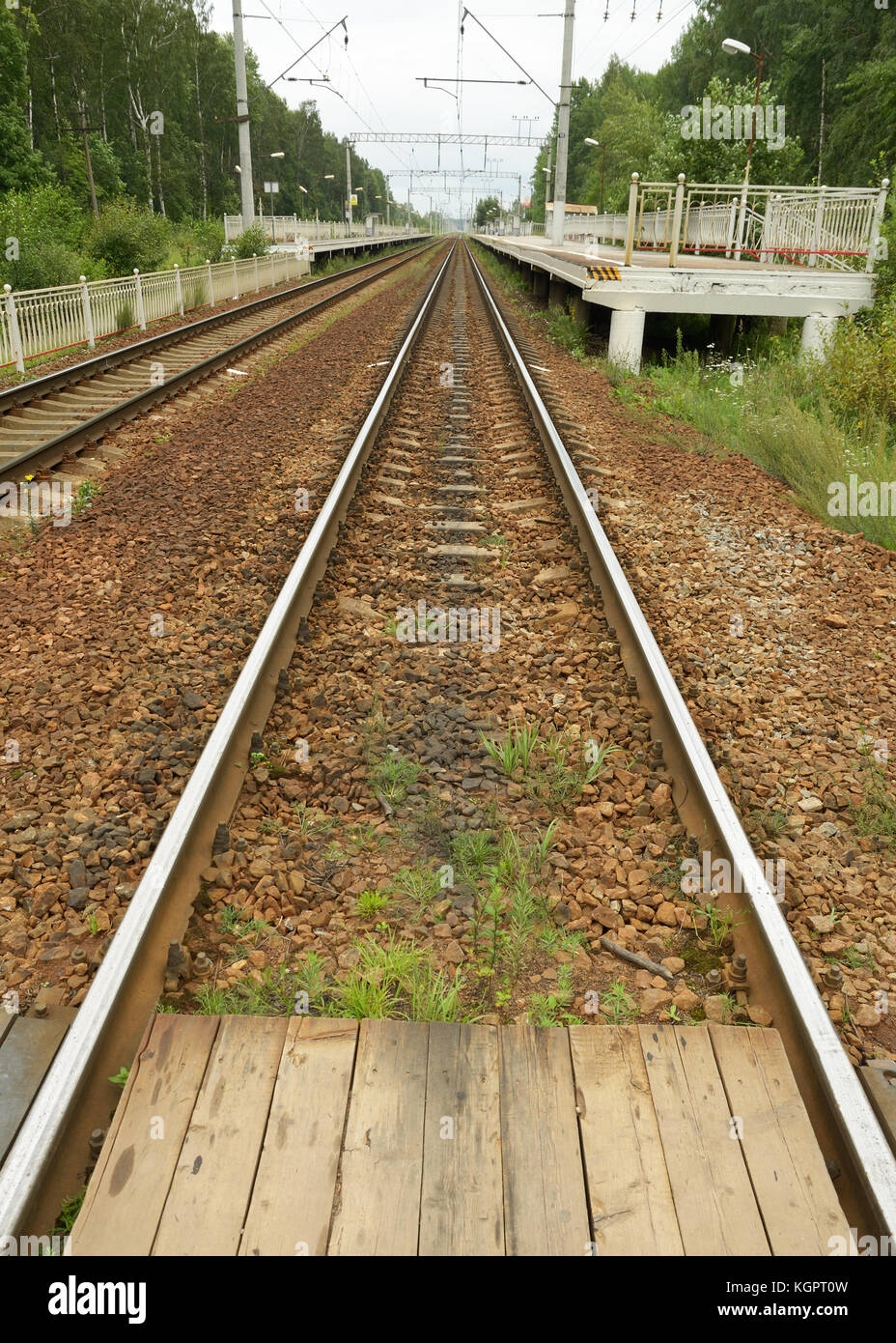 train station for passengers waiting for the train Stock Photo - Alamy