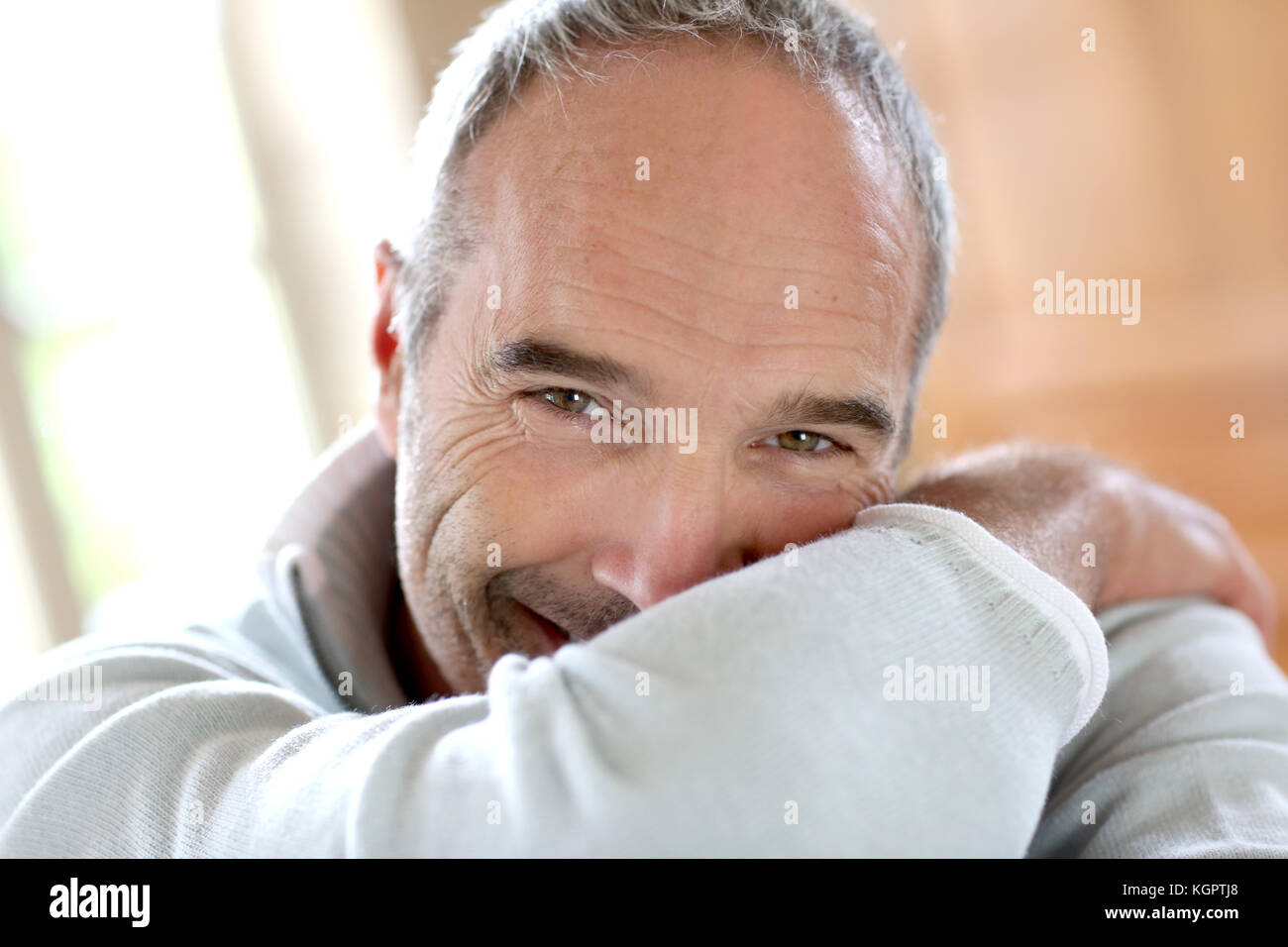 Portrait of 50-year-old attractive man Stock Photo - Alamy
