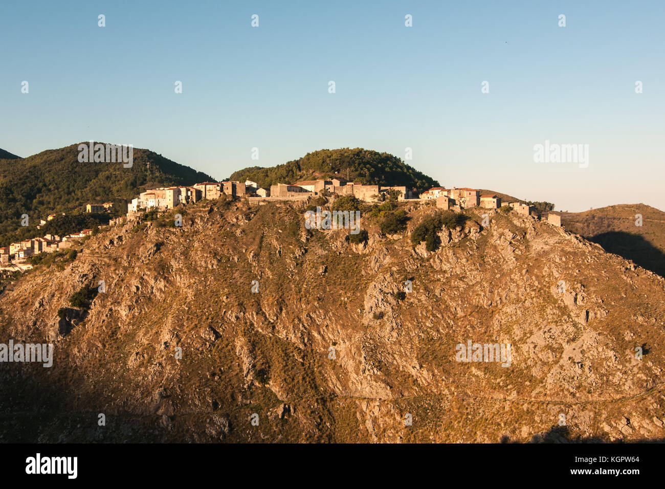 A view of the village of Aieta, Italy. Aieta (also written in Ajeta ...