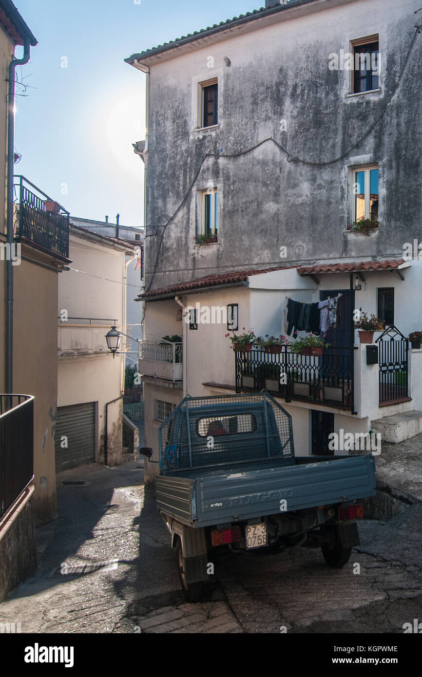 A view of the village of Aieta, Italy. Aieta (also written in Ajeta ...