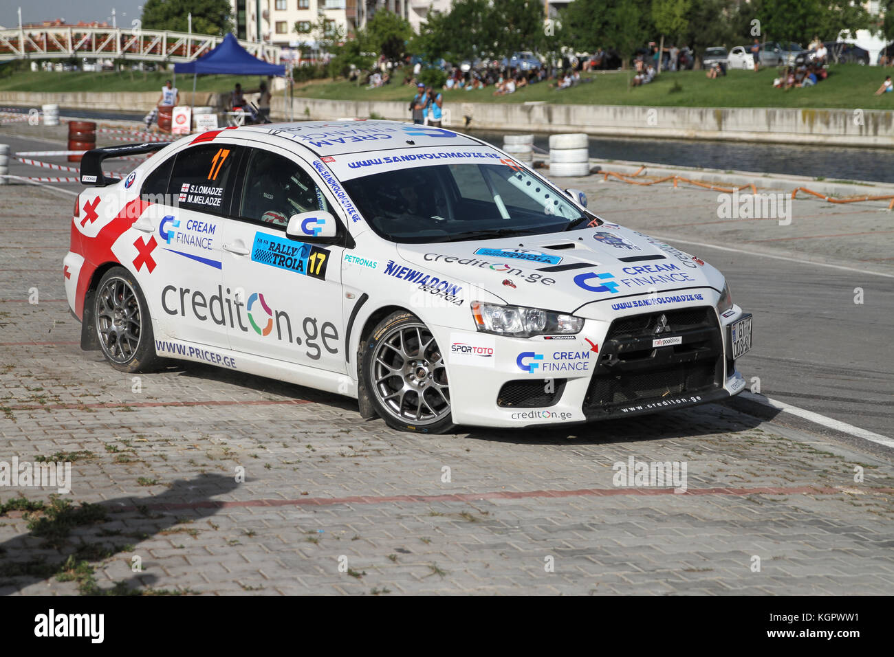 Mitsubishi evo x rally car hi-res stock photography and images - Alamy