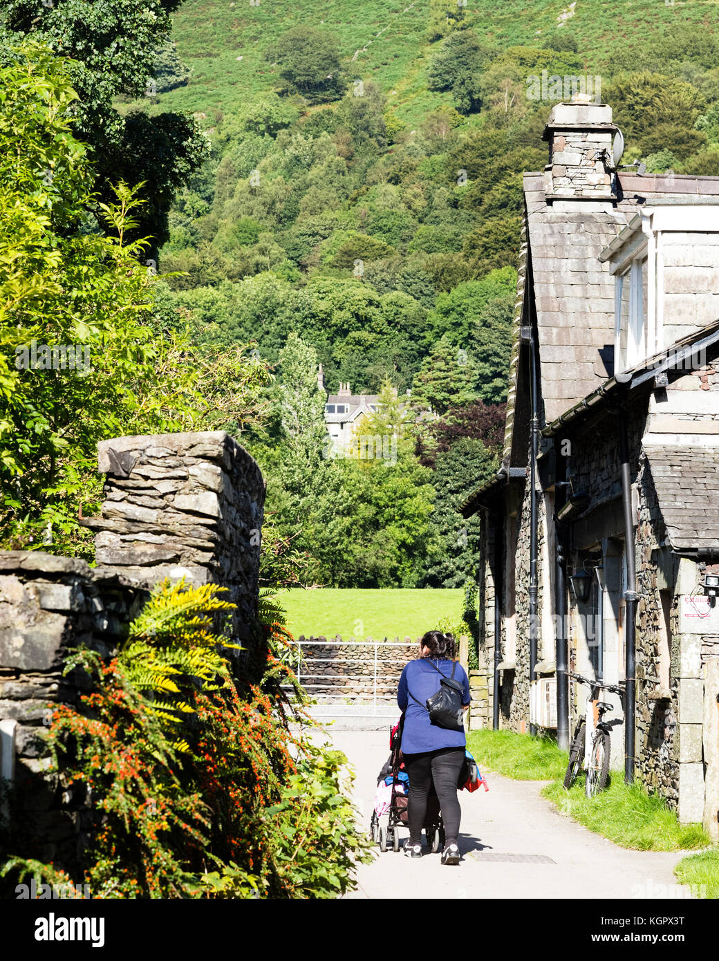 A quiet walk in Grasmere, Lake District, Cumbria, UK Stock Photo - Alamy