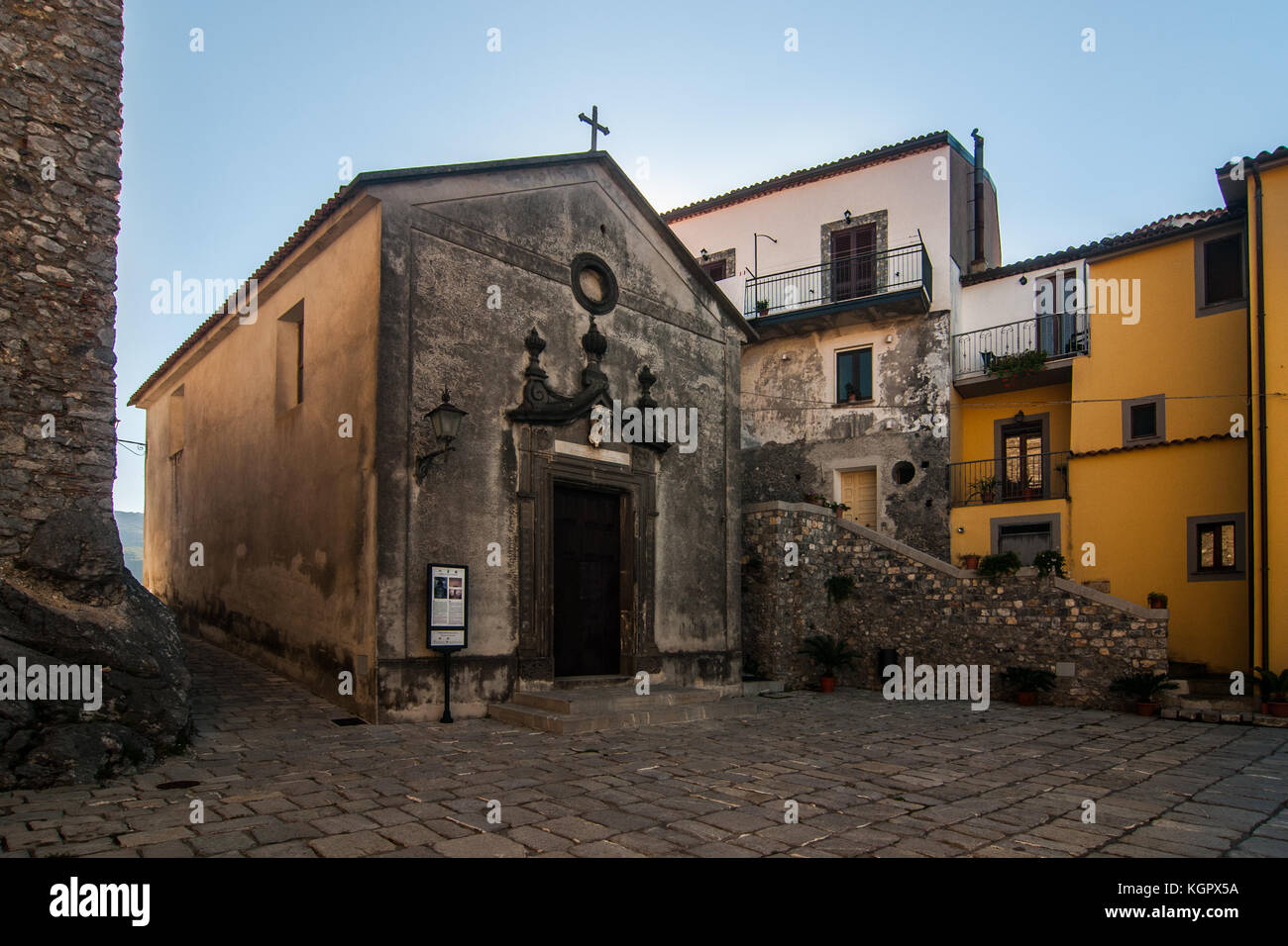 A view of the village of Aieta, Italy. Aieta (also written in Ajeta ...