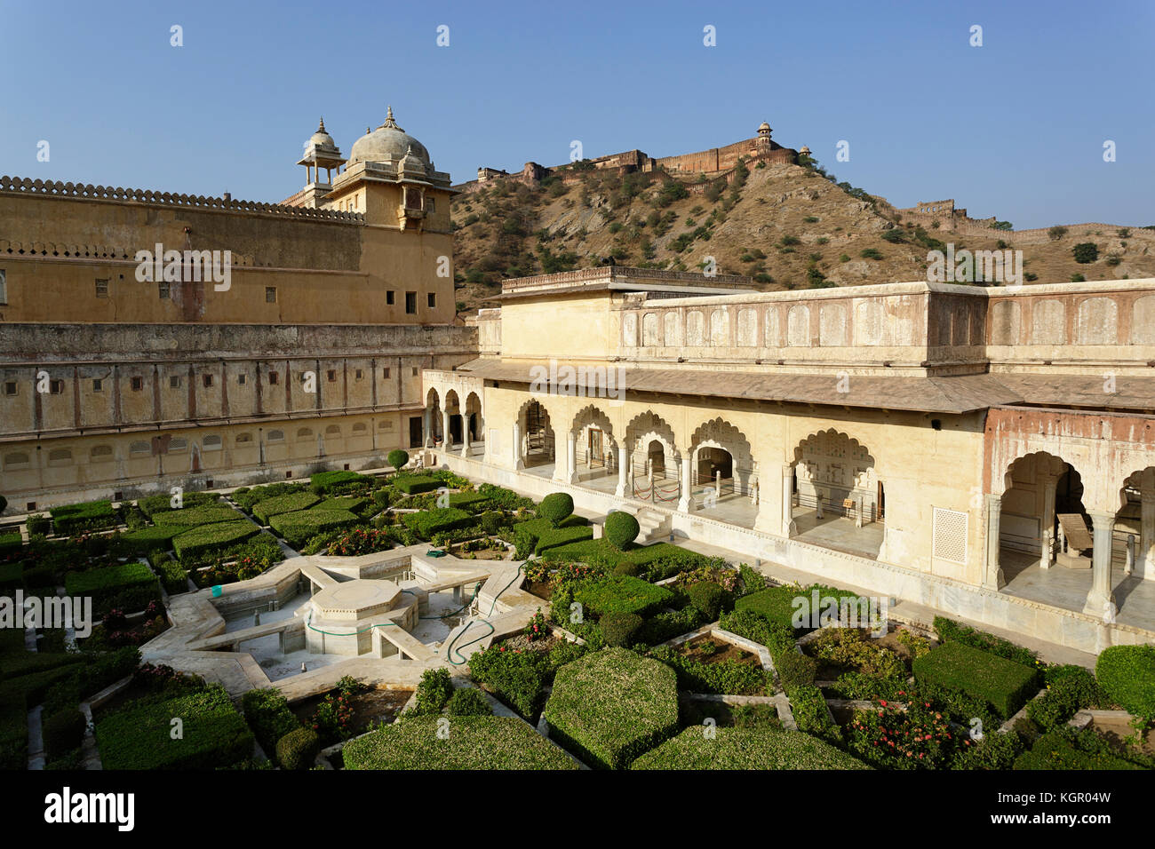 Mughal garden, Amer Fort, Jaipur, Rajasthan, India Stock Photo - Alamy