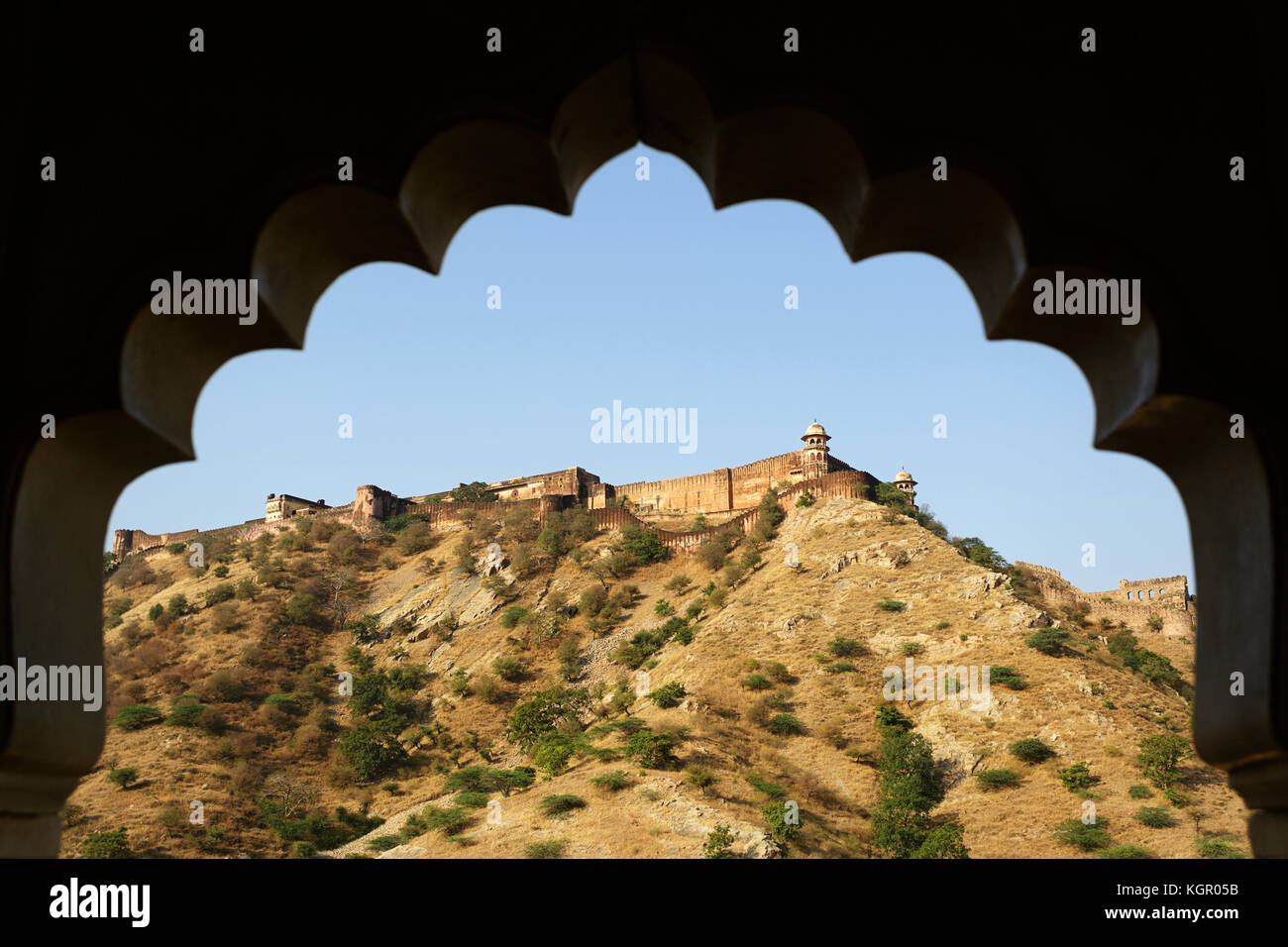 Arch at Amer fort, Jaipur, Rajasthan, India Stock Photo - Alamy