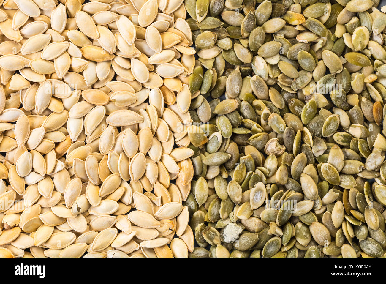food background, texture of pumpkin seeds close-up Stock Photo - Alamy