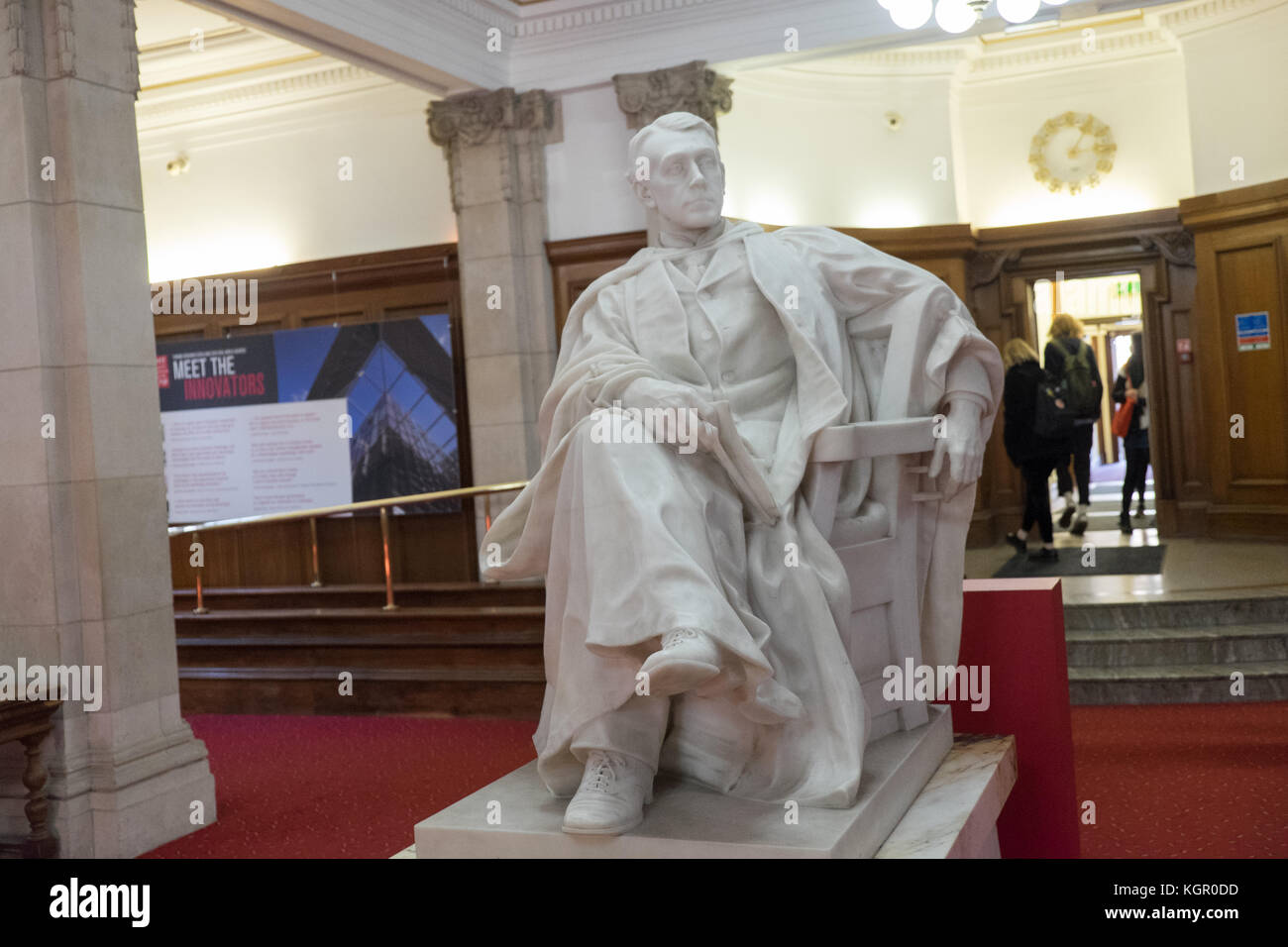 Statue,of,John Viriamu Jones,first principal,Main Building,interior ...