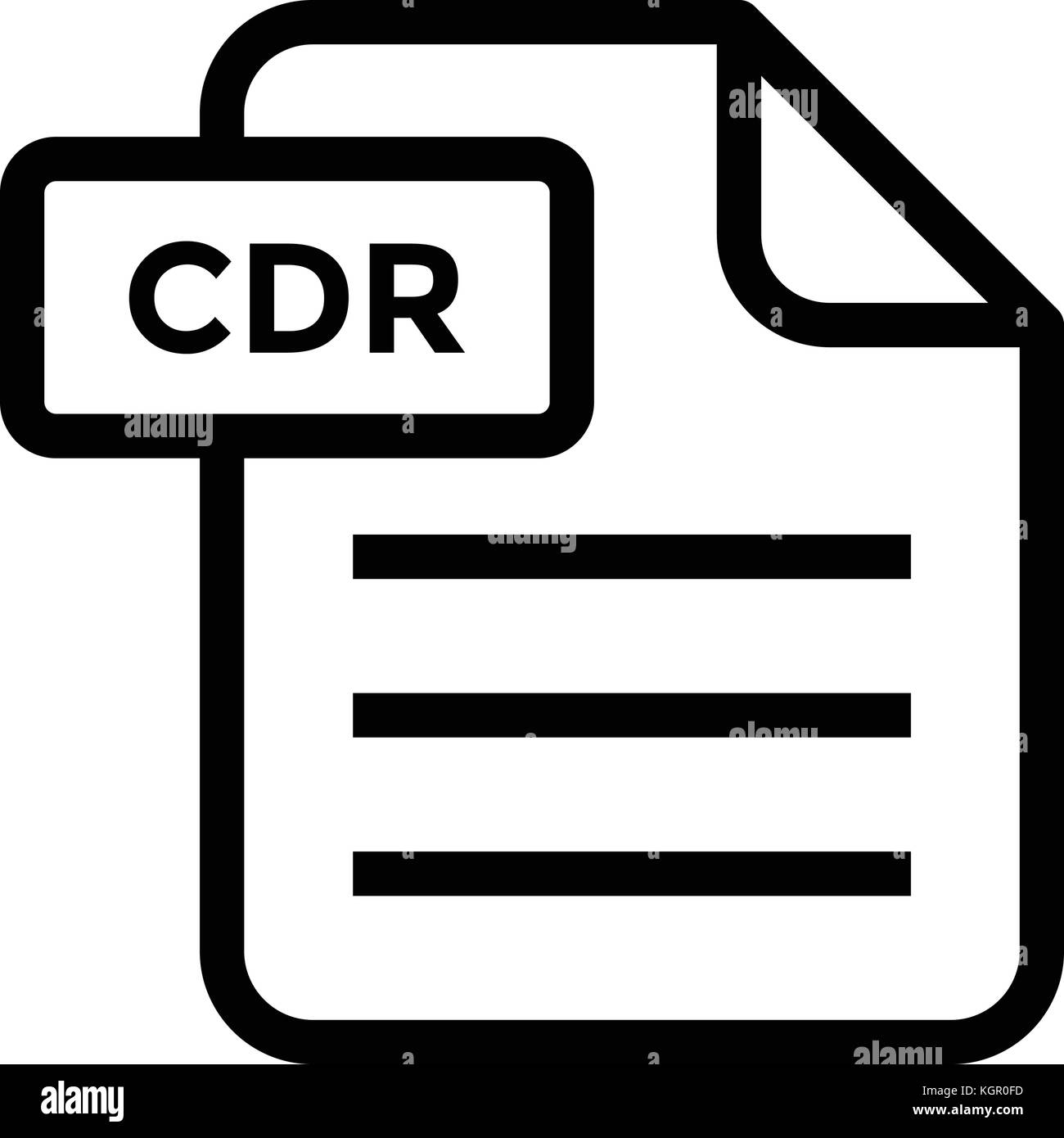 File cdr Stock Vector Images - Alamy