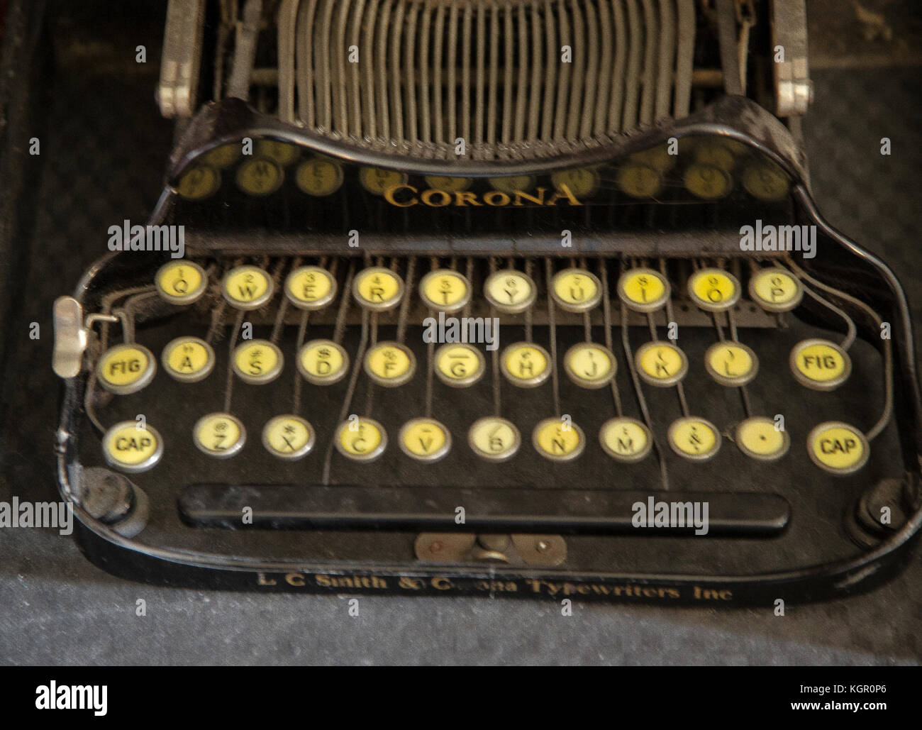 An early 20th Century keyboard of a typewriter at at the Hopper ...